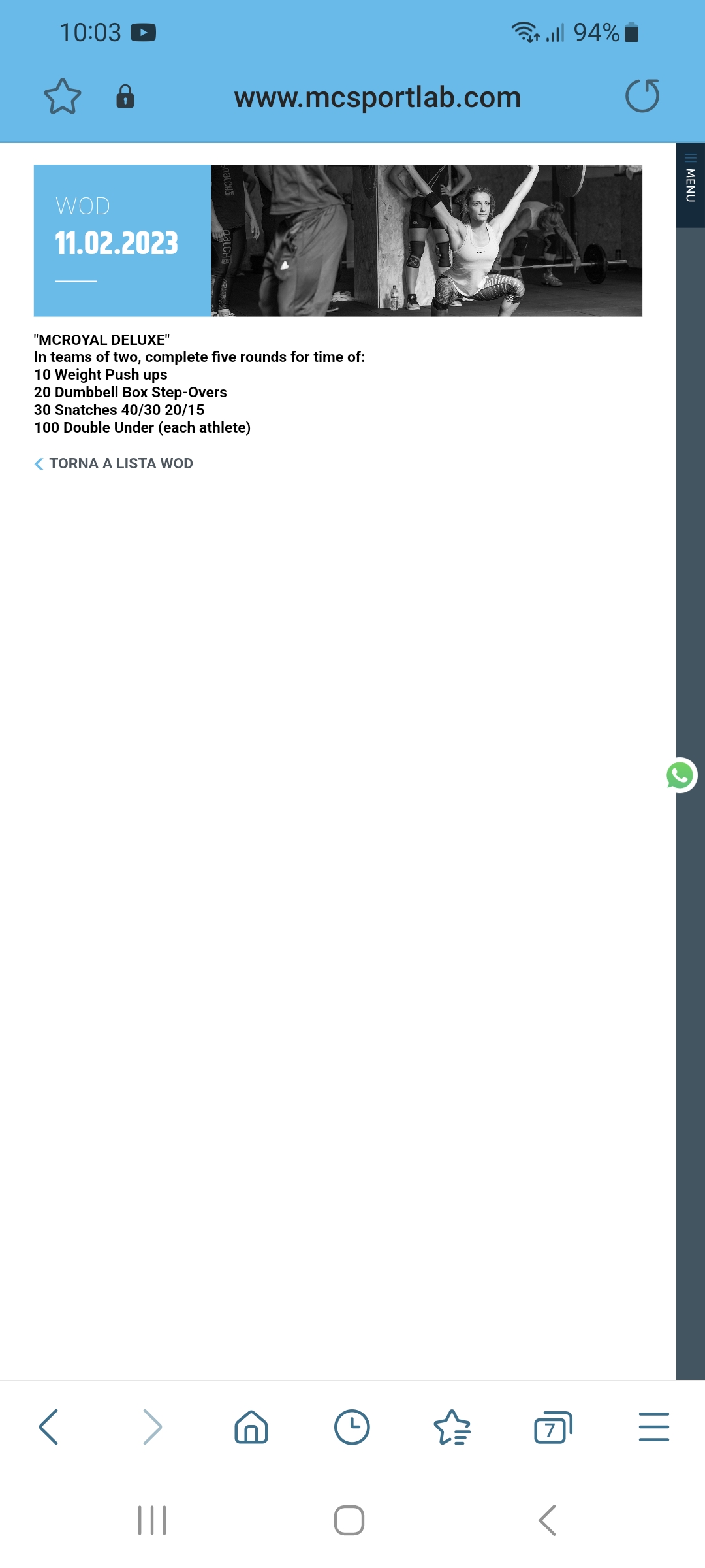 MCROYAL DELUXE 820269 | WODconnect